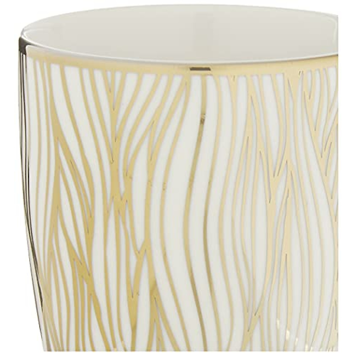 Certified International 26540SET6 Matrix 16 oz. Gold Plated Mugs, Set of 6, 5" x 3.25" x 4.5", Multicolored