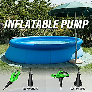 SOYUS Leaf Blower Cordless with Battery and Charger, 150 MPH 20V Electric Leaf Blower with Two-Speed Mode, Blowers for Lawn Care, Debris Dust Cleaning, Snow Blower