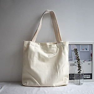 Floral Canvas Tote Bag Botanical Shopping Bag Aesthetic Flower Tote Bag Canvas Grocery Bag for Women Trendy Tote One Size