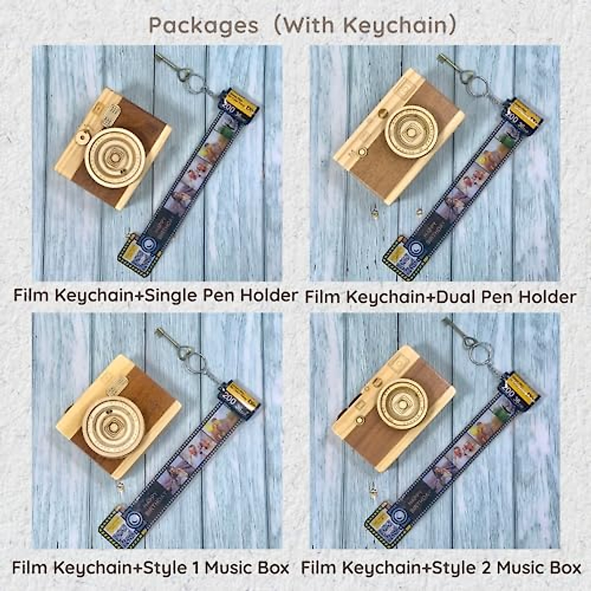 uniqicon Personalized Film Roll Photo Keychain,Unique Memory Camera Picture, Customized Gifts For Dad Mom Men Lover Day Gift