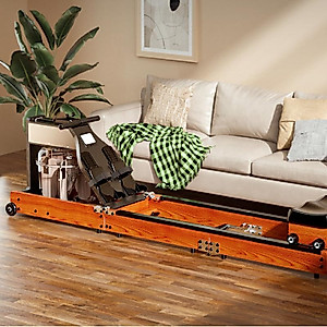 KINGSMITH WR1 Foldable Water Rowing Machine Patented 3-Fold Technology, Full Body Workout, Low-Impact, Digital Display