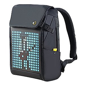 Divoom LED Display Laptop Backpack with App Control, 17 Inch Cool DIY Pixel Art Animation Fashion Backpack, Unique Gift for Men or Women
