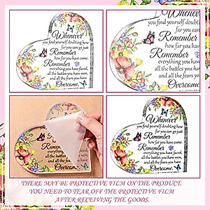 2023 Graduation Inspirational Acrylic Gifts for Women Heart Gifts Class of 2023 Graduation Gifts University College Middle High School Graduate Souvenir for Students Brave Acrylic Gifts (Butterfly)