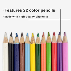 Darnassus 132-Piece Art Set, Deluxe Professional Color Set, Art Kit for Kids and Adult, With Compact Portable Case