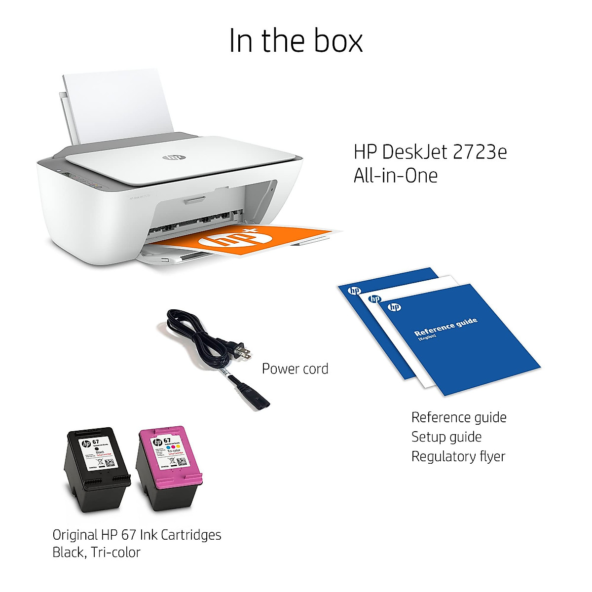 HP DeskJet 2723e All-in-One Printer with Bonus 9 Months of Instant Ink