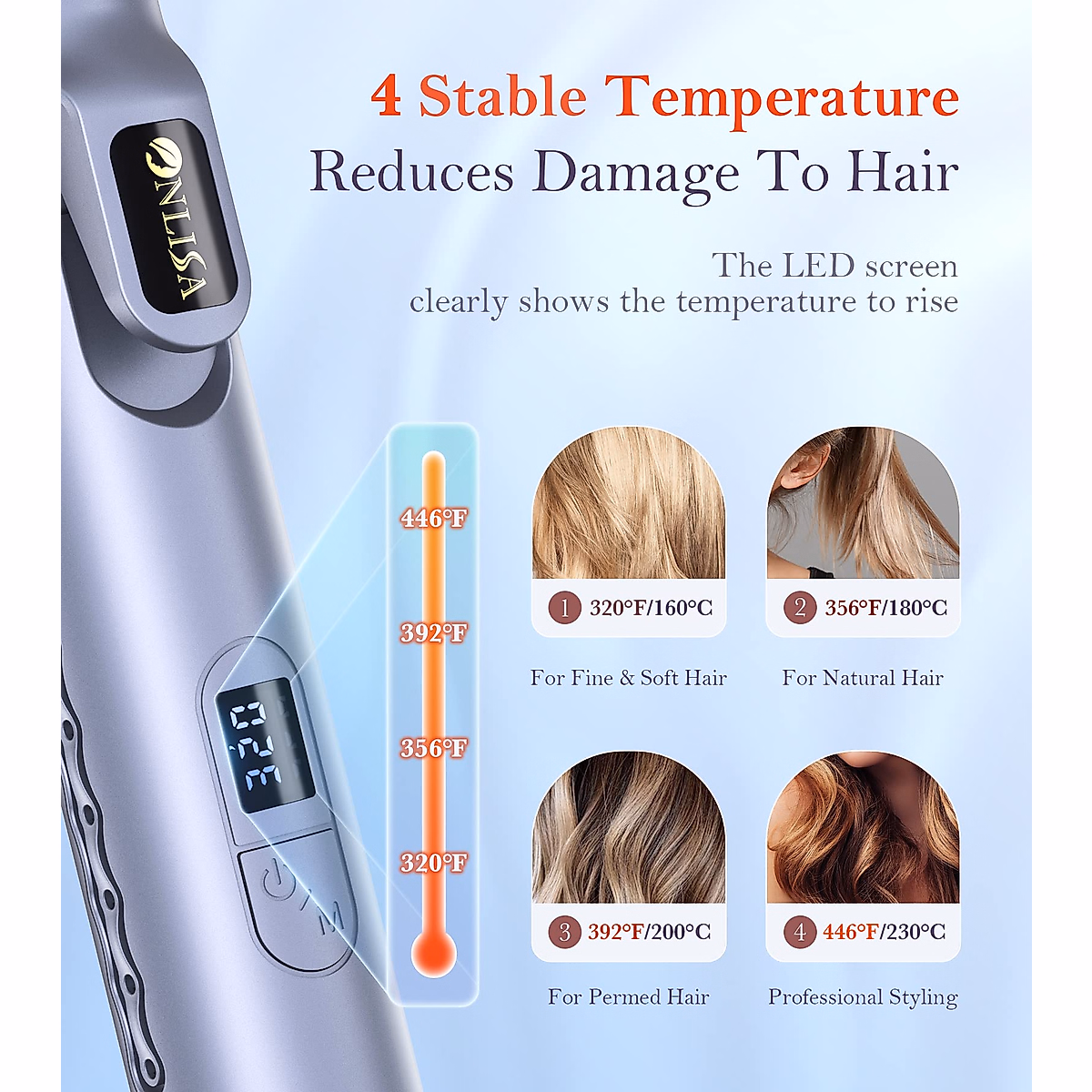 360° Airflow Hair Curling Flat Iron, 2 in 1Hair Curler & Straightener for All Styles, with 15S PTC Fast Heat-Up, 3D Floating Plate & 48 Tiny Ionic Air Vents for Better Maintain Your Look