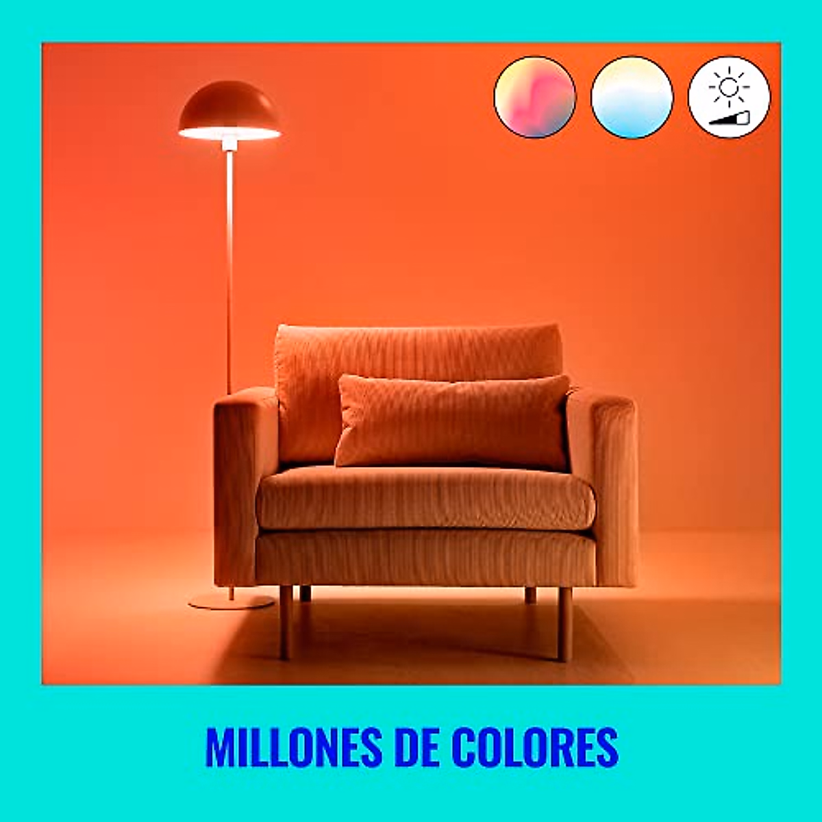 WiZ 40W B12 Color LED Smart Candle-Shaped Bulb - Pack of 1 - E26- Indoor - Connects to Your Existing Wi-Fi - Control with Voice or App + Activate with Motion - Matter Compatible
