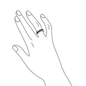 Bling Jewelry Two Tone Black And White Pave Cubic Zirconia CZ Criss-Cross X Band Ring For Women For Girlfriend .925 Sterling Silver