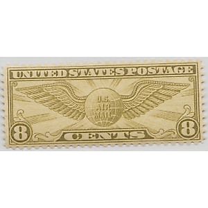 Stamp Air Mail U.S. Transatlantic Issue Globe And Wings C17