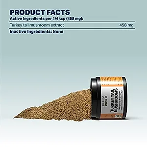 Four Leaf Rover: Turkey Tail Mushroom Extract - Critical Immune Support and Prebiotic for Dogs - 15 to 120 Day Supply, Depending on Dog’s Weight - Rich in Beta-Glucans - Vet Formulated