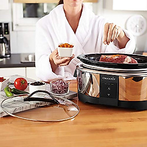 Crock-Pot Slow Cooker Works with Alexa 6-Quart Programmable Stainless Steel 2139005, A Certified for Humans Device