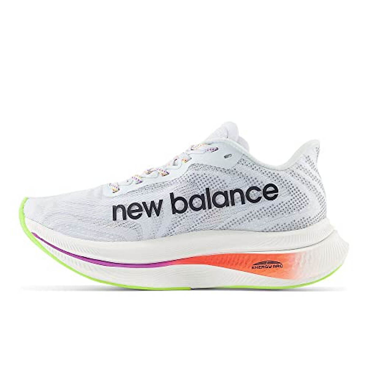New Balance Women's FuelCell SuperComp Trainer V2 Running Shoe, Ice Blue/Neon Dragonfly, 8