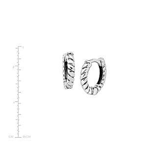 Silpada 'Soleil' Twisted Hoop Earrings in Sterling Silver