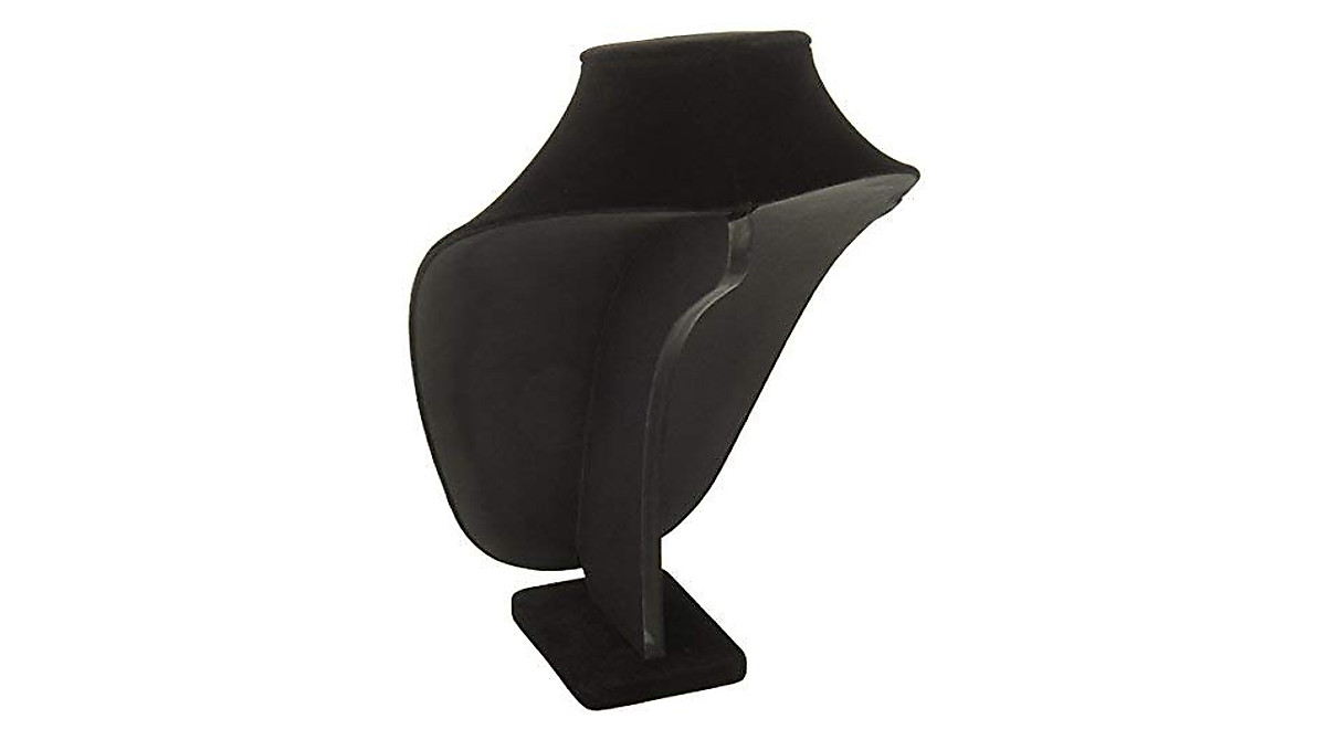 Stylish 12" Black Velvet Necklace Stand for Display