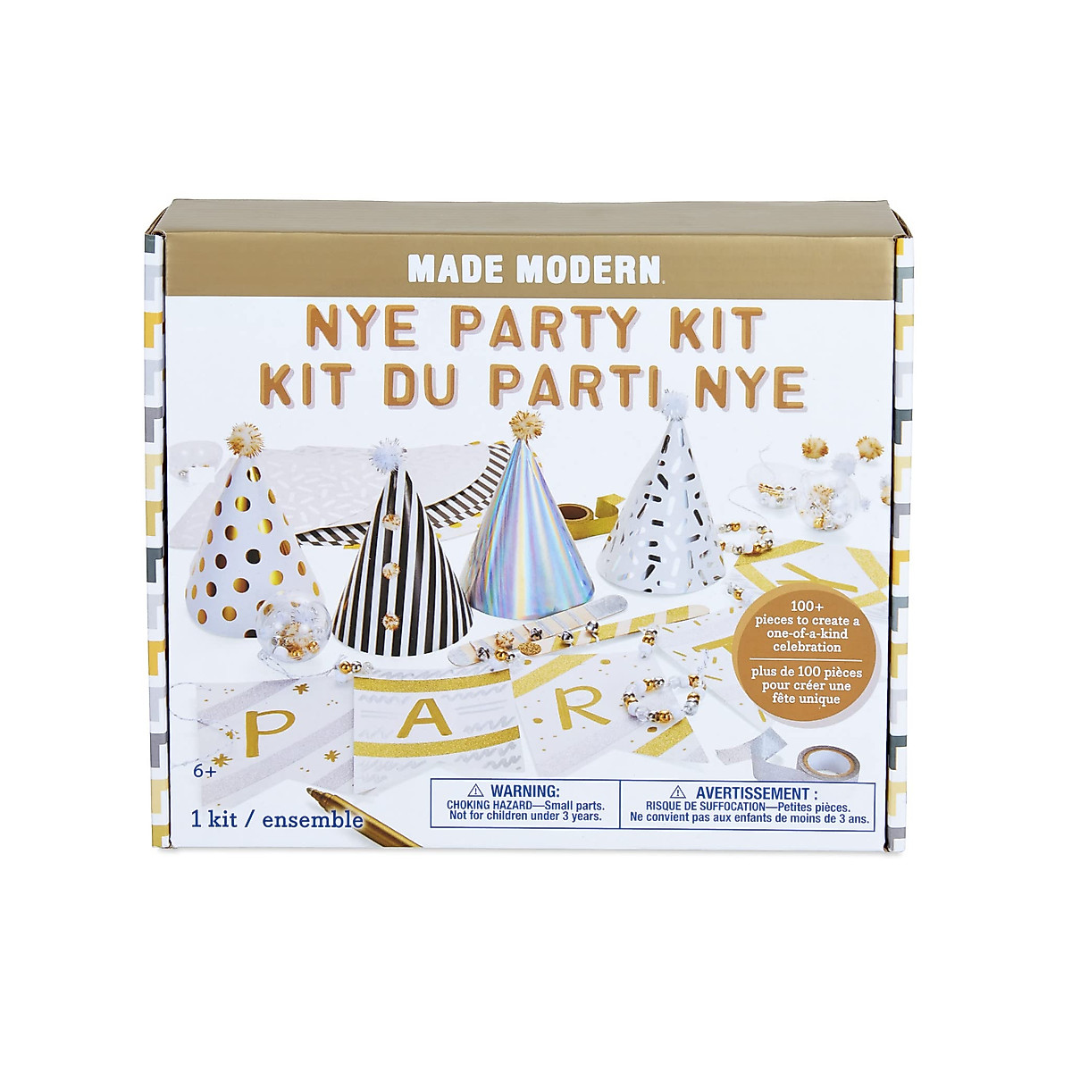 Kid Made Modern - New Years Eve Party Kit - NYE Craft Kits for Kids Ages 8-12
