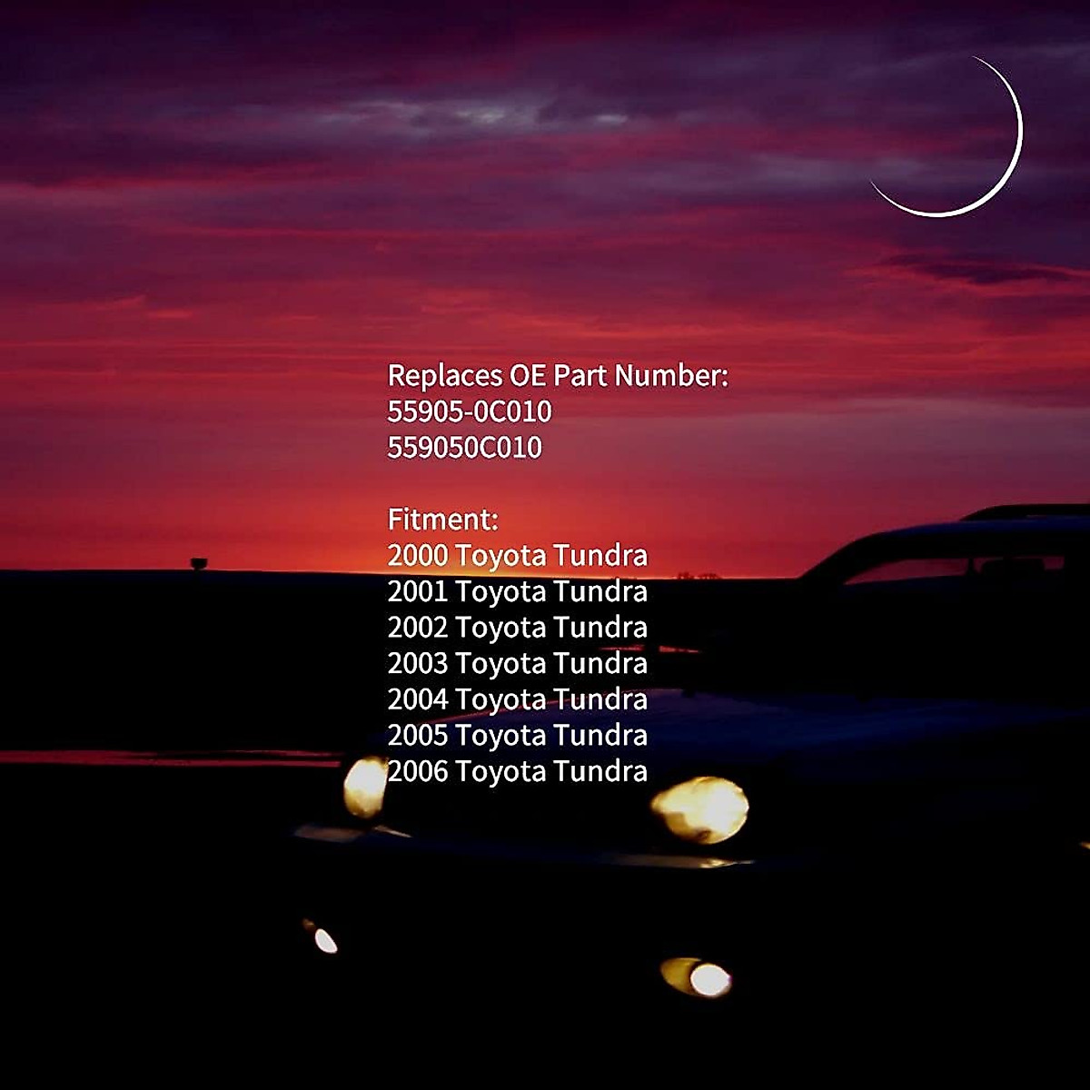 Set of 3 AC Air Conditioner Climate Control Knob Switch for 2000-2006 Toyota Tundra Replaces OE 55905-0C010 559050C010