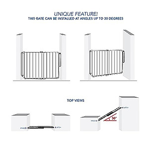 Cardinal Pet Gates Stairway Special Pet Gate, Black, SS-30