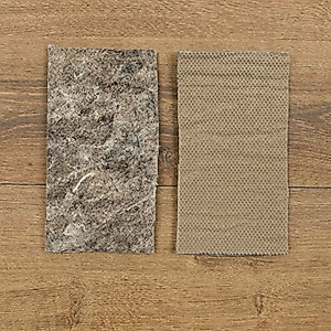 Mohawk Home 3' x 12' Non Slip Rug Pad Gripper 1/4 Thick Dual Surface Felt + Rubber Gripper - Safe for All Floors, Brown