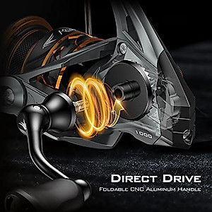 KastKing Kestrel Spinning and Ice Fishing Reel 1000 SFS Carbon Body, Lightweight and Weighs 4.6 Oz, Full Carbon Fiber Frame, 10+1 Stainless-Steel Double Shielded Ball Bearings, 6.2:1 Gear Ratio