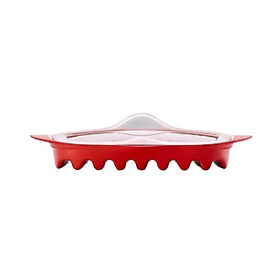 Microwave Bacon Tray with Splatter Lid,(red) Safety, Quick and with No Mess, Microwave Bacon Cooker Make Crispy Bacon in few Minutes