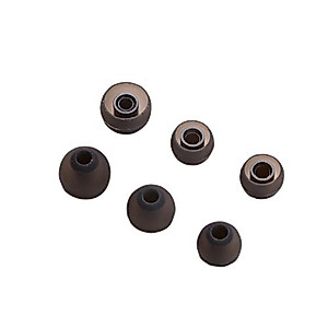 Silicone Replacement Ear Tips Earbuds Eargels for Mpow,Tozo Aukey, Senso,Hussar,Letscom etc Bluetooth Earphones, 6 Paris(Black and Gray)
