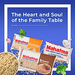 Mahatma Whole-Grain Brown Rice, 32-Ounce Bag of Rice, Stovetop or Microwave Rice