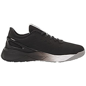 Reebok Women's Nanoflex Cross Trainer, Black/White/Pure Grey, 8.5
