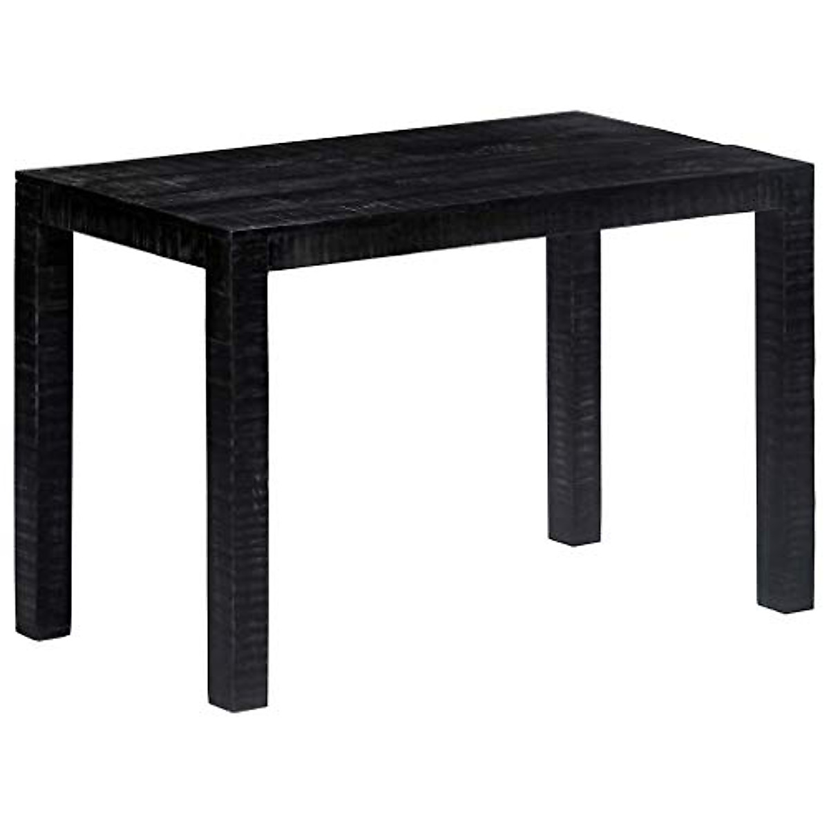 YPWRENH Entrance Table Decorative Table Dining Table Black 46.5 "x23.6 x29.9 Solid Mango Wood for Dining Room, Kitchen or Living Room