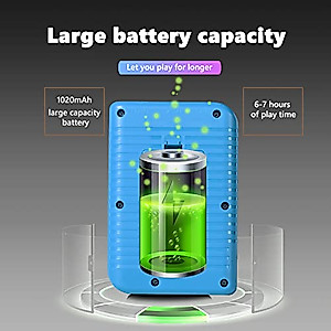 Ormosiat Retro Mini 500 Non-Repeating Classic FC Games Portable Video Handheld Game Console.3.0-inch Screen.1020mAh (500_Blue)