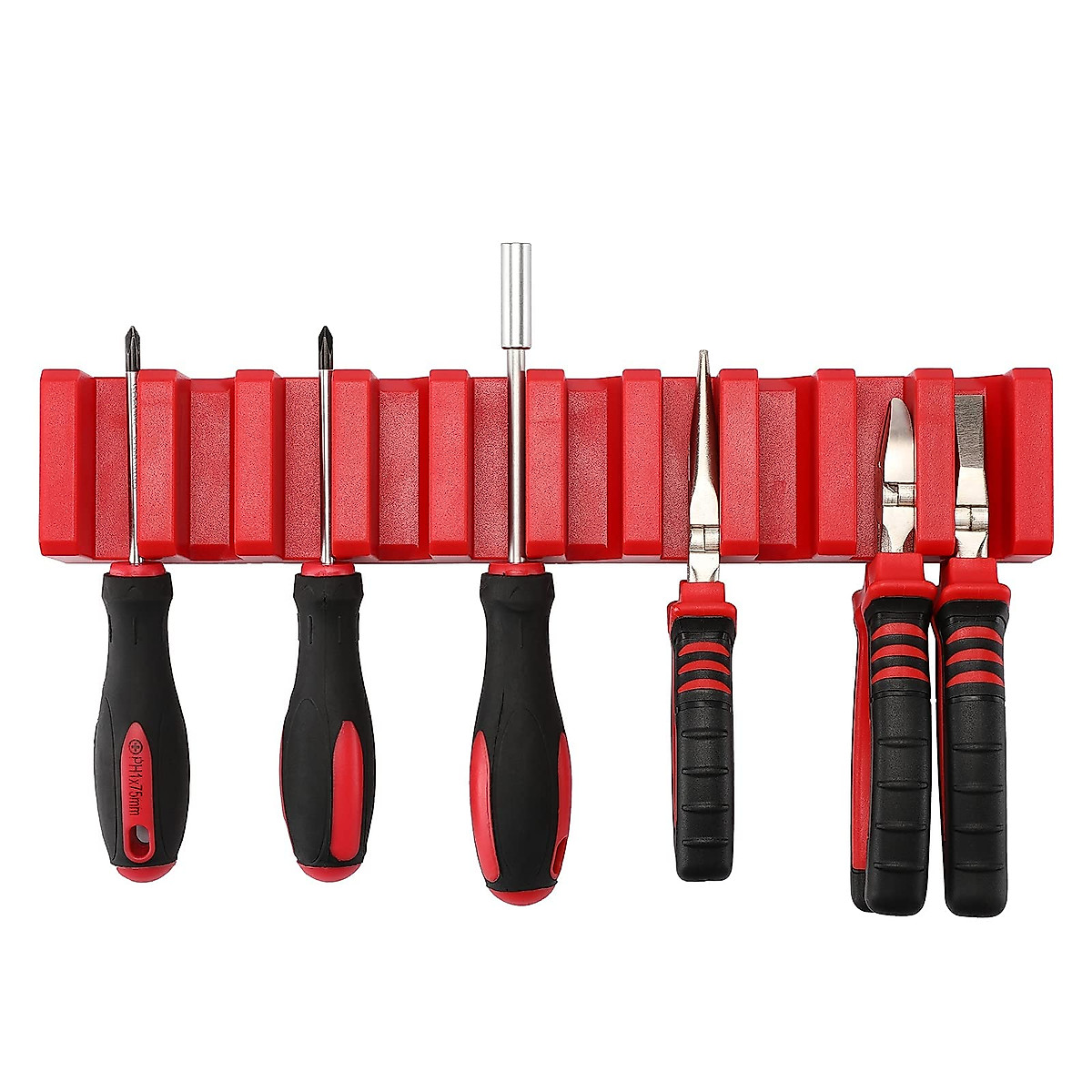 Mayouko Magnetic Plier Holder, 10 Plier&Screwdriver Organizer Rack, Hand Tool Organizer Tray Rack