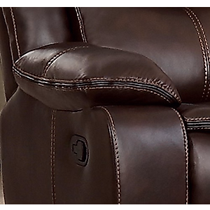 Homelegance Bastrop Double Reclining Sofa (Manual), Brown