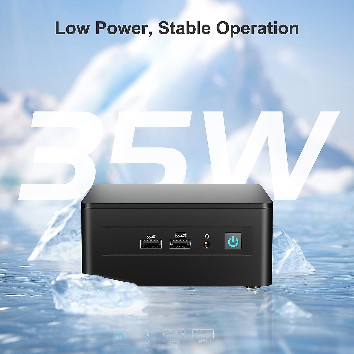 Intel NUC 12 Pro, Wall Street Canyon Mini Pc with 12th Gen Core i7-1260P (12C/16T & Up to 4.7GHz), 32GB DDR4 RAM & 1TB NVMe SSD, Support 8K, WiFi6E, BT5.3, 2 x Thunderbolt 4, Built-in Windows 11 Pro