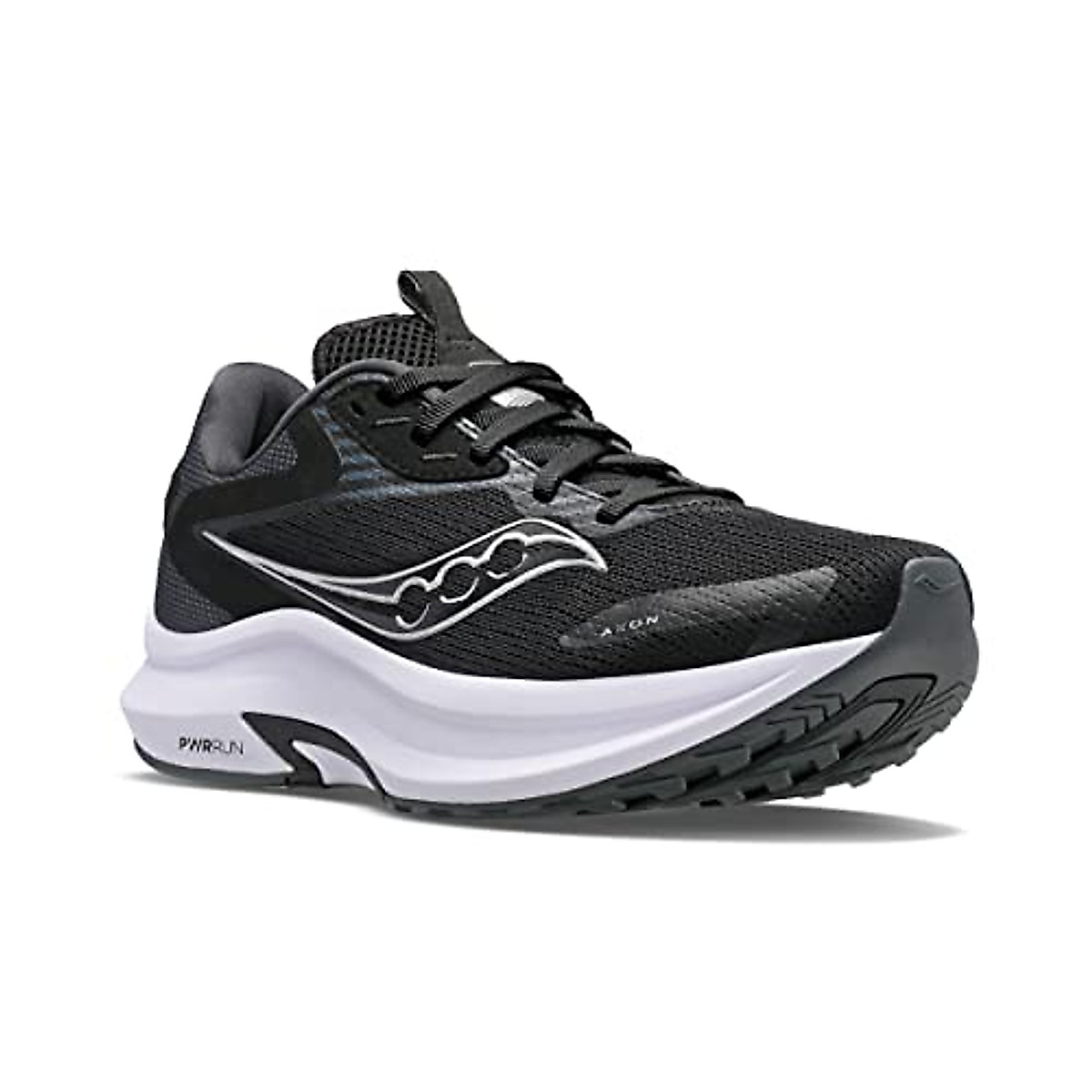Saucony mens Axon 2 Running Shoe, Black/White, 12 US
