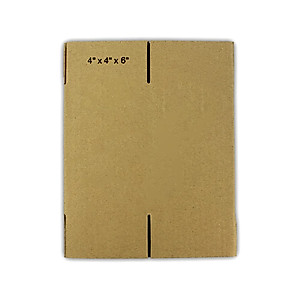 EcoSwift 10 4x4x6 Corrugated Cardboard Packing Boxes Mailing Moving Shipping Box Cartons