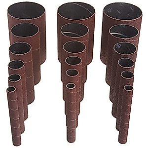 WEN 6510SPC Assorted Grits Spindle Sanding Sleeves (18 Pack)
