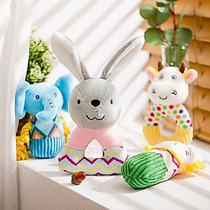 Plush Squeaky Dog Toy for Teething – Training Toy for Stress Comfort and Portable Puppy Interaction - Funny Pet Dental Chew Tool