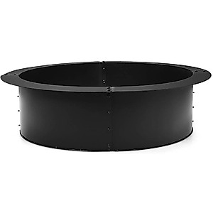 ARLIME Fire Pit Ring 36 Inch Outer, 30 Inch Inner Diameter, Heavy Duty Thick Solid Steel Fire Pit Liner, DIY Fire Ring Insert Above or In-Ground, Fire Rings for Outdoors, Backyard