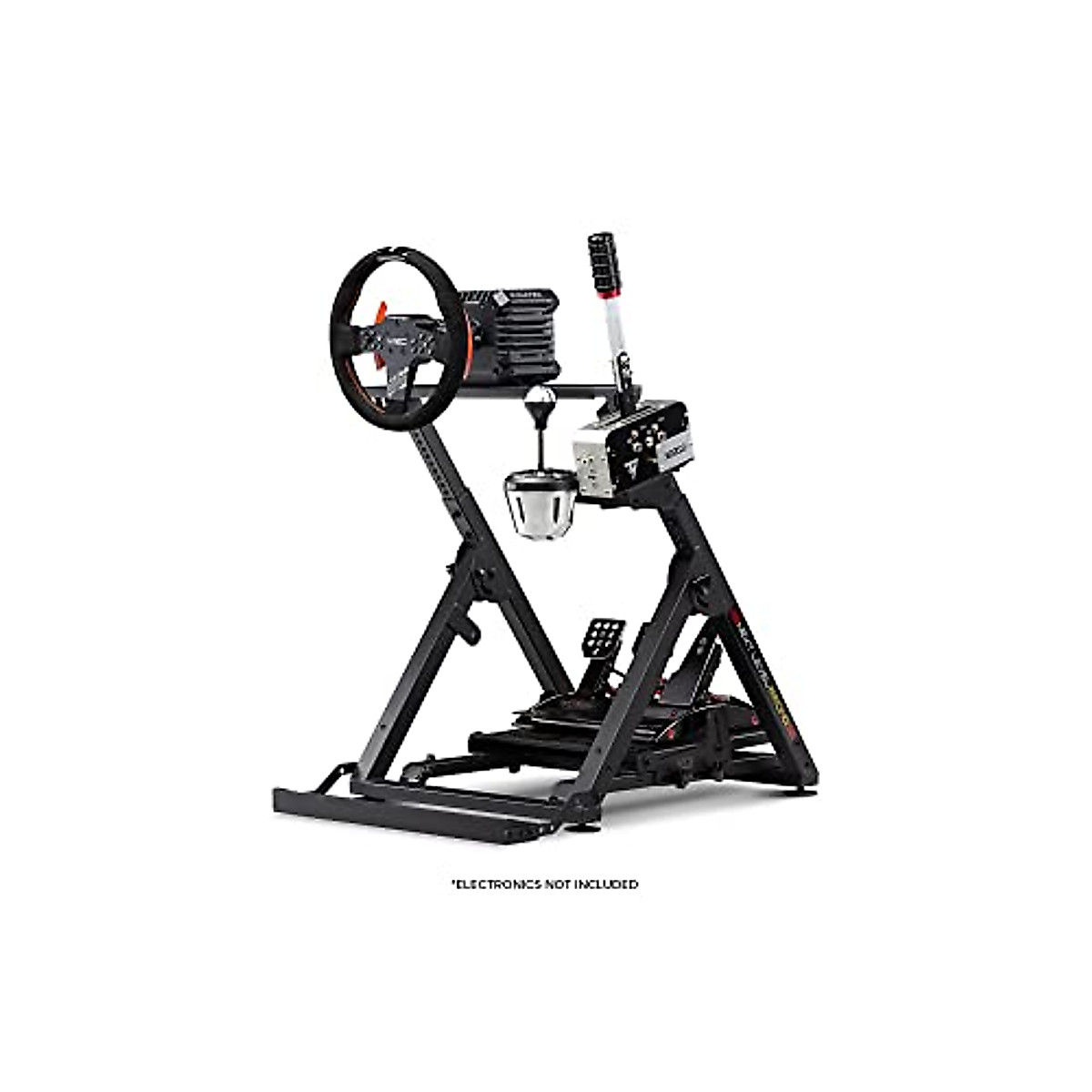 Next Level Racing Wheel Stand 2.0. Steering wheel stand for Thrustmaster, Fanatec, moza Racing on PC and video game consoles. Upgradeable to full cockpit with GTSeat add-on (not included)