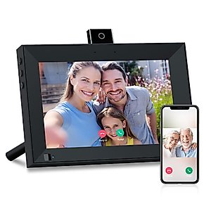 10.1" WiFi Digital Picture Frame,16GB Smart Digital Photo Frame with Video Call,1280x800 IPS LCD Touch Screen,Auto-Rotate, Share Photos and Videos via App from Anywhere