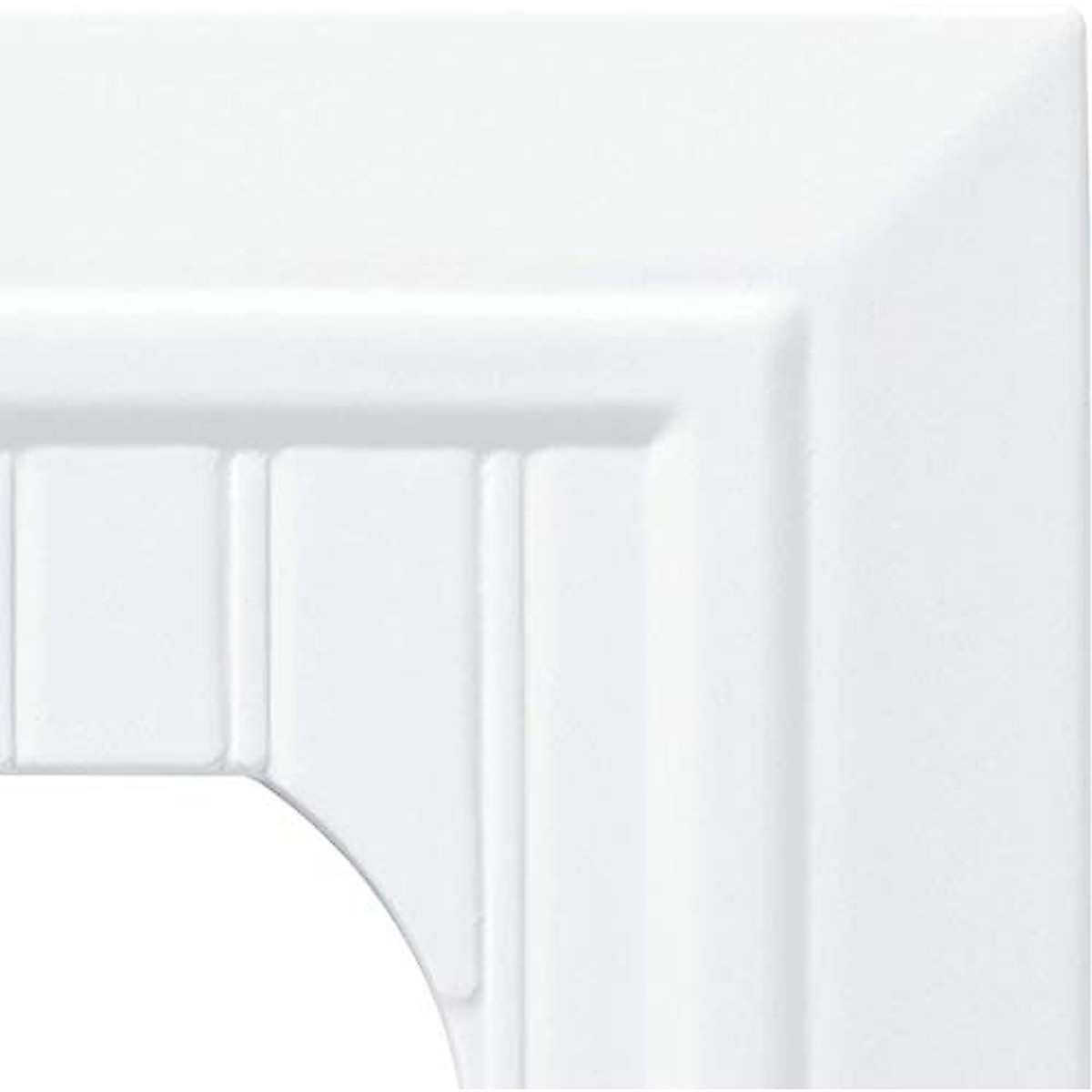 Franklin Brass W35266-PW-C Classic Beadboard Single Wall Plate, Duplex