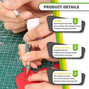 Keadic 30Pcs Exacto Knife with Extra High Carbon Steel Blades, Precision Hobby Knife with Aluminum Body, Utility Knife Kit Craft Knife Set for Scrapbooking Trimming Carving Stencil