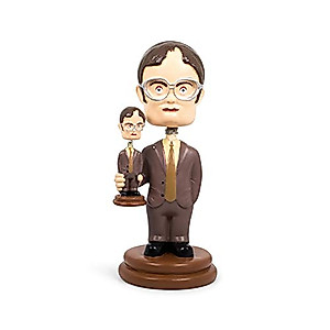 Surreal Entertainment The Office Double Dwight Resin Bobblehead | Collectible Action Figure Statue, Desk Toy Accessories | Novelty Gifts for Home Office Decor | 5 Inches Tall