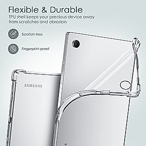TiMOVO for Galaxy Tab A8 Case 10.5 Inch 2022 SM-X200/ SM-X205, Shockproof Drop Protection Slim Lightweight TPU Transparent Back Cover Shell for Samsung Galaxy Tab A8 10.5" Clear Case