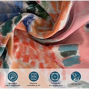 HOBBOY Bright Watercolor Bedding Sets 3 Piece 1 Duvet Cover with Zipper Ties 2 Pillowcases Henri Matisse Painting Art Soft Duvet Cover Set Twin Size