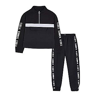 Mayoral 21-06822-011 - Combined Tracksuit for Girls 18 Years Black