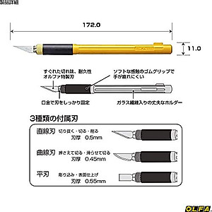 OLFA Saw & Art knife & Spare blade (157B)