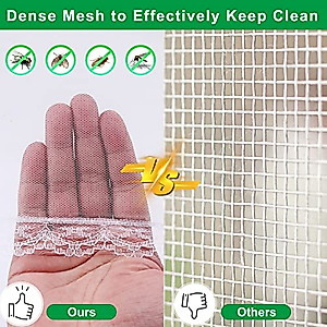 Food Covers For Outside - 7 Pack, 1 Extra Large (40 x 24 in) & 6 Large (17 x 17 in) Mesh Food Covers For Outdoors, Food Tents, Picnic Pool Party Supplies, Camping Accessories, Pop-Up and Collapsible