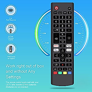 【Pack of 2】 2023 New Universal Remote Control Replacement for LG-TV-Remote,Compatible for All LG UHD OLED QNED LCD Webos NancoCell 4K 8K Smart TV with Netflix,Prime Video,Disney,LG Channels Button