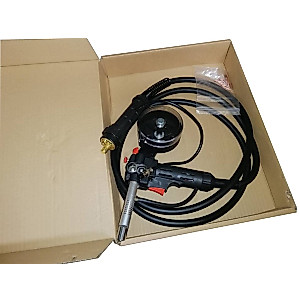 PreAsion 200Amp Euro Aluminum Spool Gun MIG Aluminum Welding Torch Fit Euro Connection MIG Welder Welding Machine with 9.8ft Cable DC24V for Professional Welder