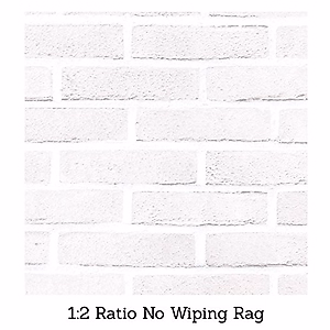 Giani Brick Transformations Whitewash Paint for Brick and Fireplaces- 16 oz Pint